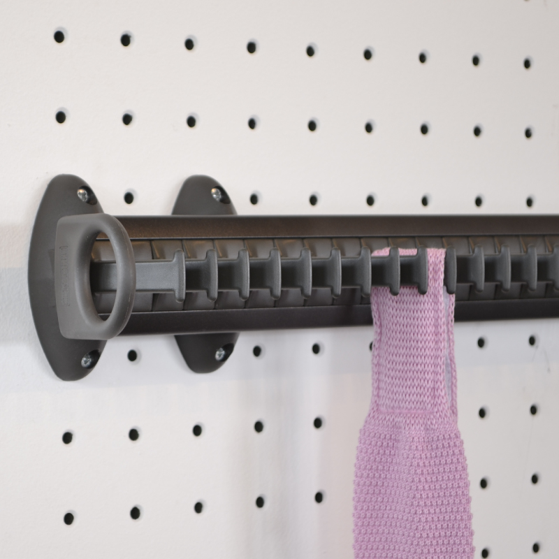 Pull-out tie rack - 32 hooks - brown-brown SSNBP161B